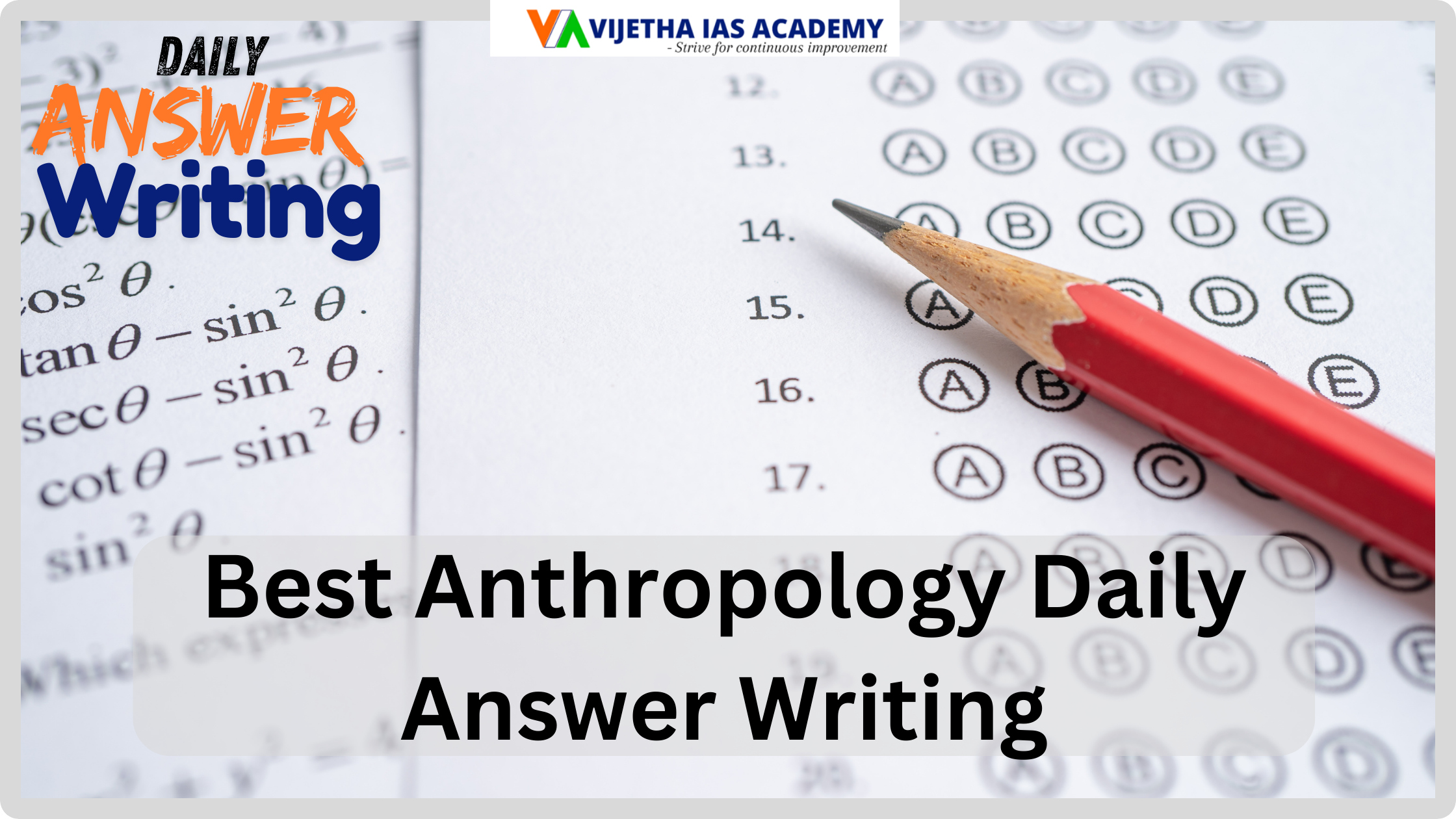 Best Anthropology Daily Answer Writing
