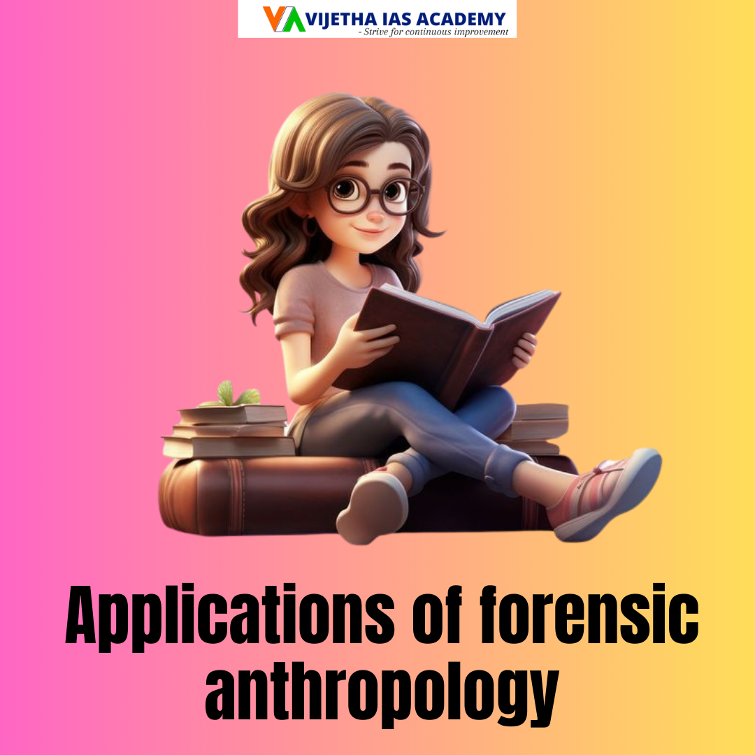 Discuss the applications of forensic anthropology with suitable ...