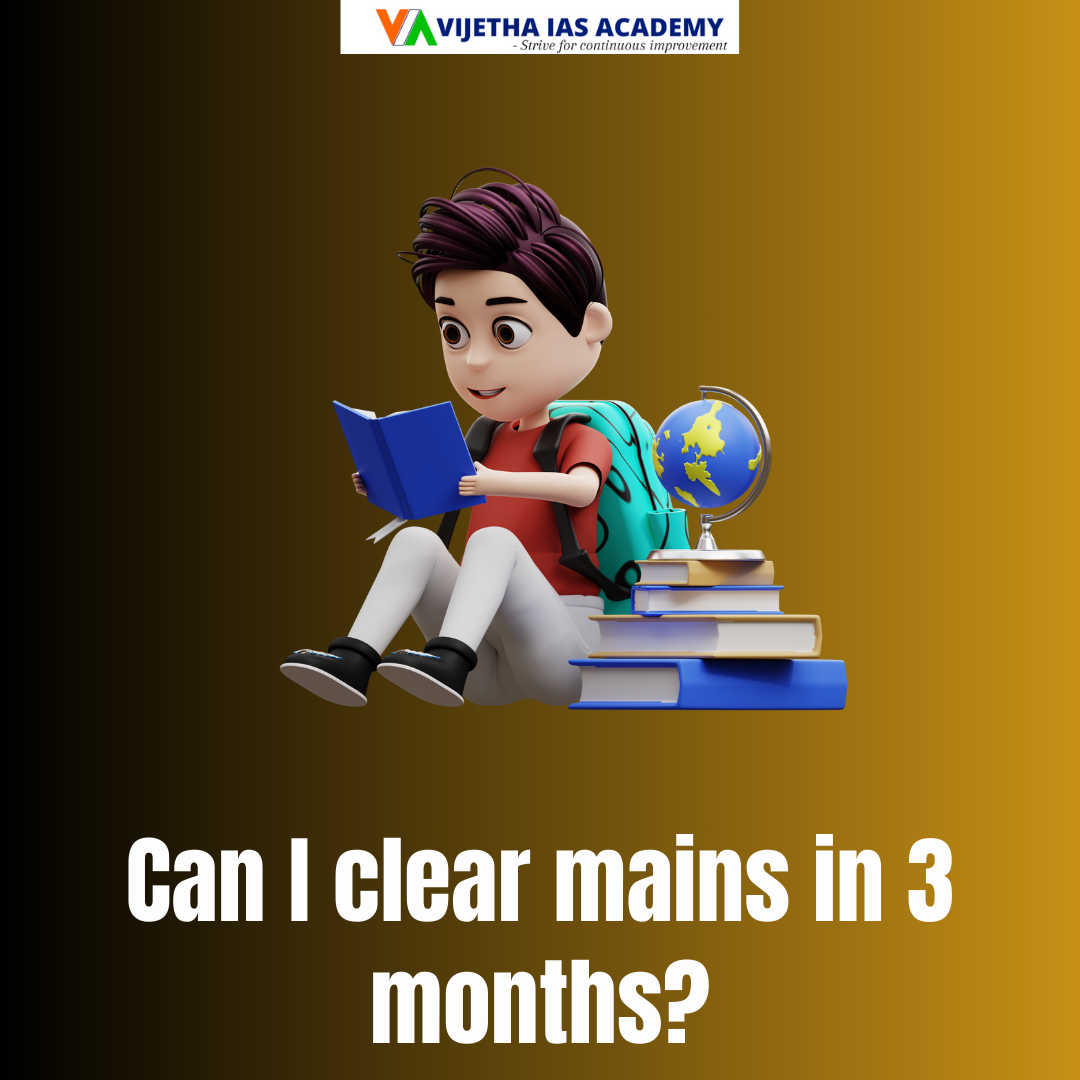 Can I clear mains in 3 months?