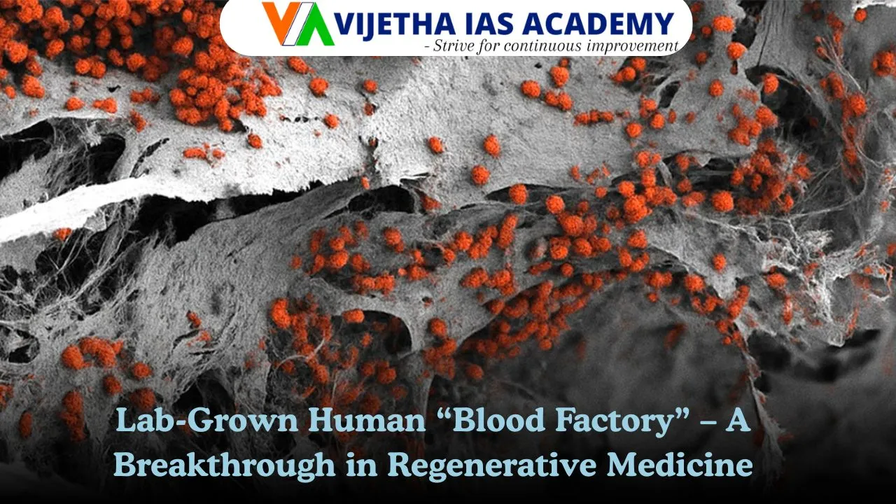 Lab-Grown Human “Blood Factory” – A Breakthrough in Regenerative Medicine