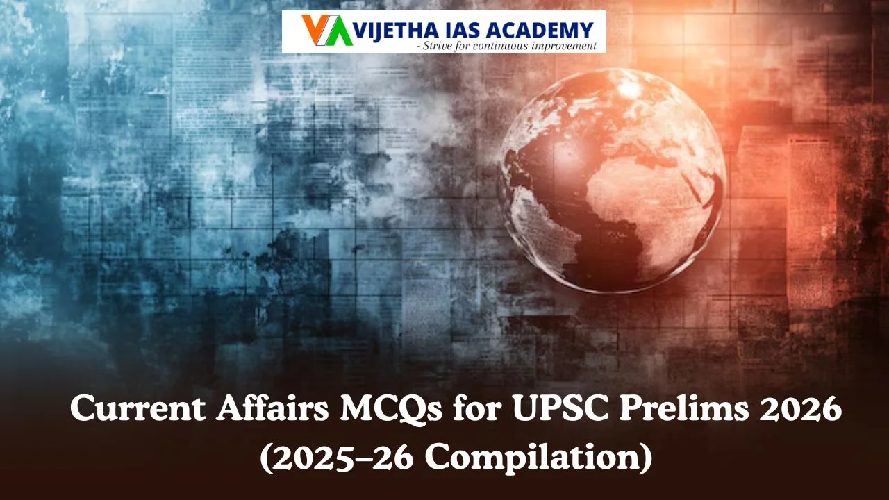 Current Affairs MCQs for UPSC Prelims