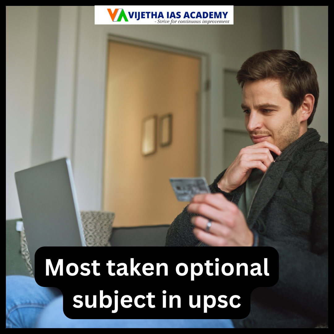 Most taken optional subject in upsc